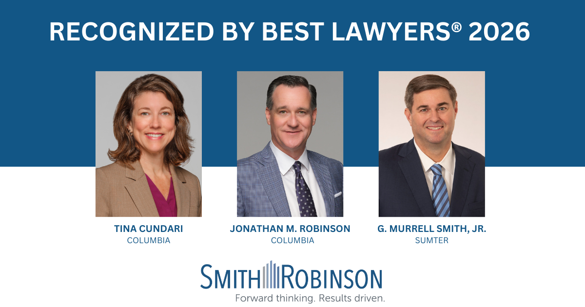 Best Lawyers honors three SMITH | ROBINSON attorneys for 2026 - Smith ...